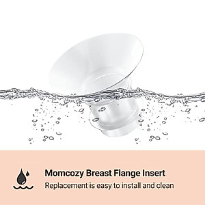 Momcozy Flange Insert 19mm Compatible with S9/S12 Series Wearable Breastpump, Wearable Breast Pump Shield/Flange Insert, Pump S9/S12 Parts Replace (19mm)