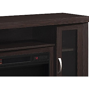 Classic Flame Hutchinson 70" Infrared Electric Fireplace Entertainment Center & 42" Linear Firebox - Oak Espresso, 42MM3115-PE91 & 42II042FGT