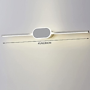 SieHam Bath Mirror Lamps,Led Mirror Front Lights,Dressing Table Vanity Bathtub Anti-Fog Closet Wall Lamp/White Light/81Cm