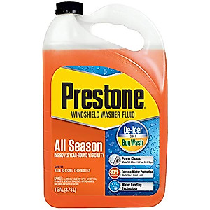 Prestone AS658-6PK Deluxe 3-in-1 Windshield Washer Fluid, 1 Gallon (Pack of 6)