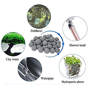 Replacement Filtration Mineral Beads Stones Balls for Filter Shower Head Showerhead 3 Kinds Red Gray White (Diameter 5-6mm)