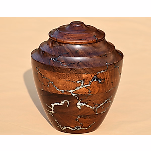 Rosewood Pet Loss urn Funeral Urn for Adult Sympathy Gift Decorative urn Memorial urn Wooden urn Box Lichtenberg Figure Resin urn for Ashes Cremation urn Urn for Human Ashes (Large up to 200 lb)
