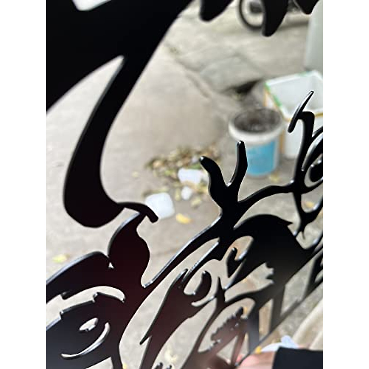 Deer Hunter Metal Wall Personalized, USA Hunter Gun with Flag, Deer Antler Hunting Dad LED Sign, Hunting Camp, Man Cave Deer Decor, Gift For Dad, Father Day Gift