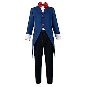 Faihuu Hazbin Hotel Moxxie Helluva Boss Cosplay Men Alastor 2P Costume Halloween Costume Adult (Customized Size)