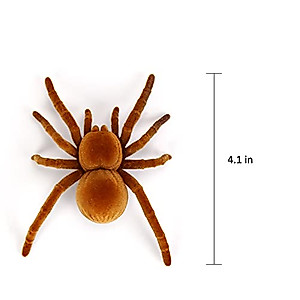 Lylyzoo Robotic Toy Tarantula for Indoor Cats, Electric Moving Fake Spider, Fun Prank Toy, Battery-Operated Interactive Cat Toys for Kitten Chasing and Entertainment (Fake Tarantula)