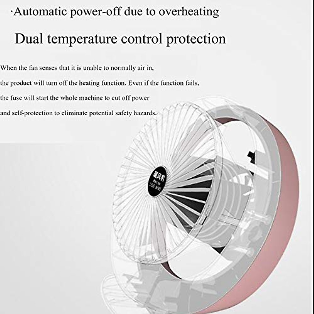 Akabsh Mini Desk Heater, Office Desk Wall-Mounted Dual-Purpose Portable Fast Heating Heater US Version Air Warmer Fan Heaters