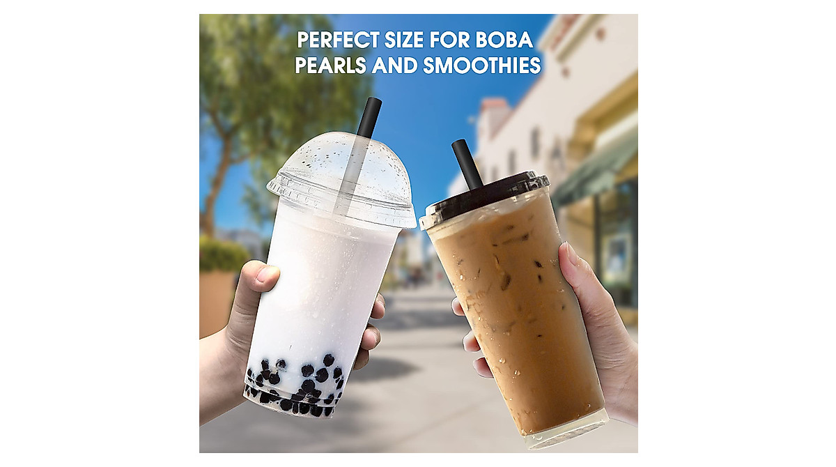 100 Pcs Jumbo Boba Straws - Perfect for Drinks