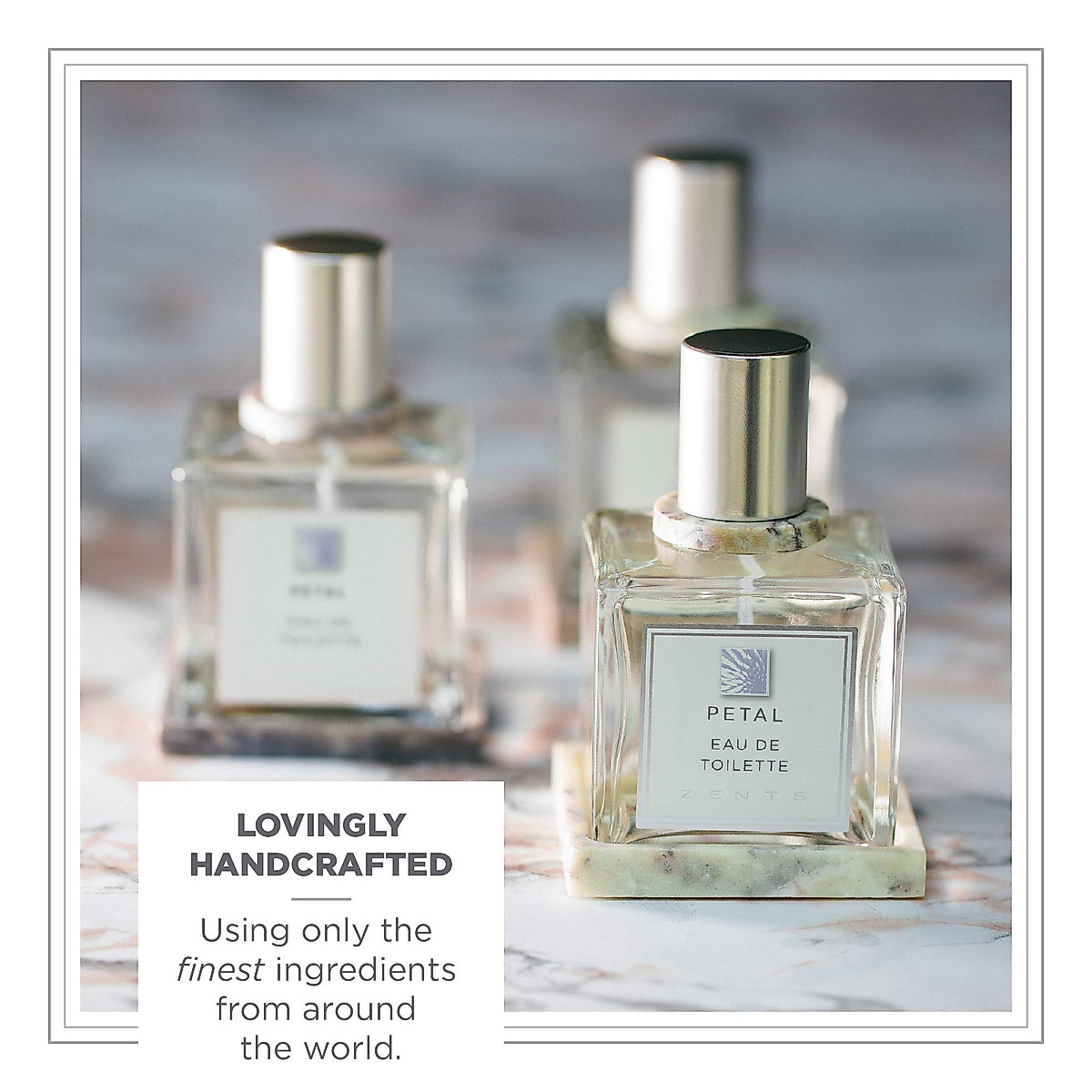 Zents Eau de Parfum (Petal) for Women & Men | Long-Lasting Clean Fragrance with Lily of the Valley, Rose & Lemon | Floral & Fresh Scent | 1.69 oz