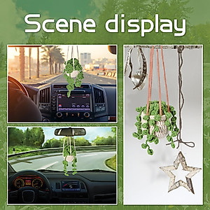 kdafio Crochet Kit for Beginners, Hanging Potted Plants Crochet Starter Kit with Step-by-Step Instructions and Video Tutorials Complete Crochet Kit for Beginners Decoration (Green Apple Plants)