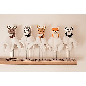 MCMUSHY 12'' Deer Baby Lovey Security Blanket Plush Animal Comforter Toy for Baby Newborn Toddler Child, Parent01