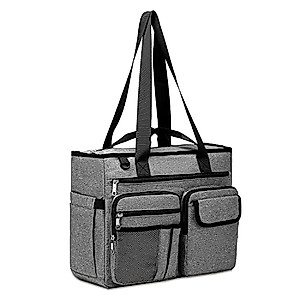 Large Utility tote Bag for Teacher Work Working Teaching Accessories with Laptop Compartment Appreciation Gift New Nurse Nursing Student Essentials School Supplies CNA Clinical Bag Multiple Pockets