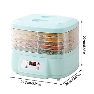 Food Dehydrator Machine for Home, Dryer Machine for Jerky, Candy and Snacks with 6 Trays, 360° Airflow Food Dehydrator Machine for Beef, Fruits, Meats and Vegetables