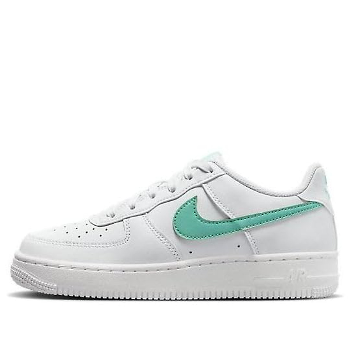 Nike Air Force 1 GS Summit White/Emerald Rise Size 5