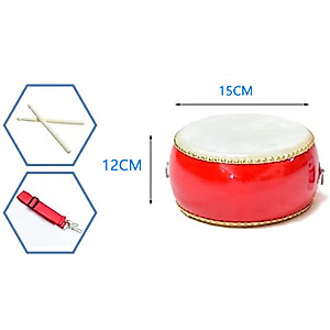 WILD COTTAGE Chinese drum Hand Percussion instrument Tambourine Taiko Musical Instruments Glove& false beard For Adult youth