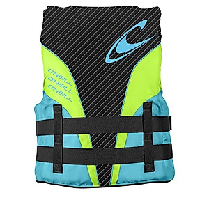 O'Neill Women's Superlite USCG Life Vest,Black/Turquoise/Lime:Turquoise,L