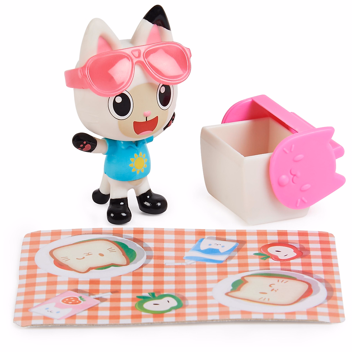 Gabby's Dollhouse, Carlita Toy Car with Pandy Paws Collectible Figure and 2 Accessories, Kids Toys for Ages 3 and up