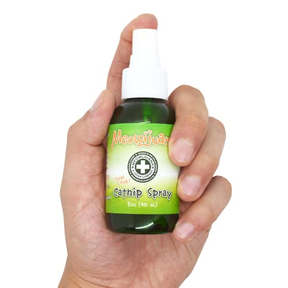 Meowijuana | 3 Oz. Premium Catnip Spray | Organic | High Potency | Use On Cat Toys, Teasers, and Scratchers | Grown in The USA | Feline and Cat Lover Approved