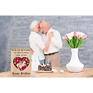 Happy Birthday Cards For Men: Birthday Card for Husband, Fiance, Lover or Him; Unique Laser Cut Knight Design Makes it Perfect Birthday Card for Him. Can Be Given As Birthday Gift For Men