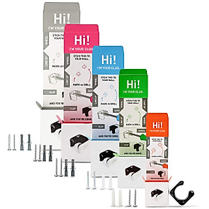 Hornit CLUG Bike Clip Storage Rack & Mount System - World’s Smallest Bike Rack for Indoor/Outdoor Bike Storage - Won't Damage Rims, Tires - MTB Fits Tires 1.75" - 2.25" / 44-57mm - White/Orange