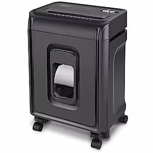 Aurora AU1035XA 10-Sheet Crosscut Paper/Credit Card Shredder with 4-Gallon Pullout Wastebasket