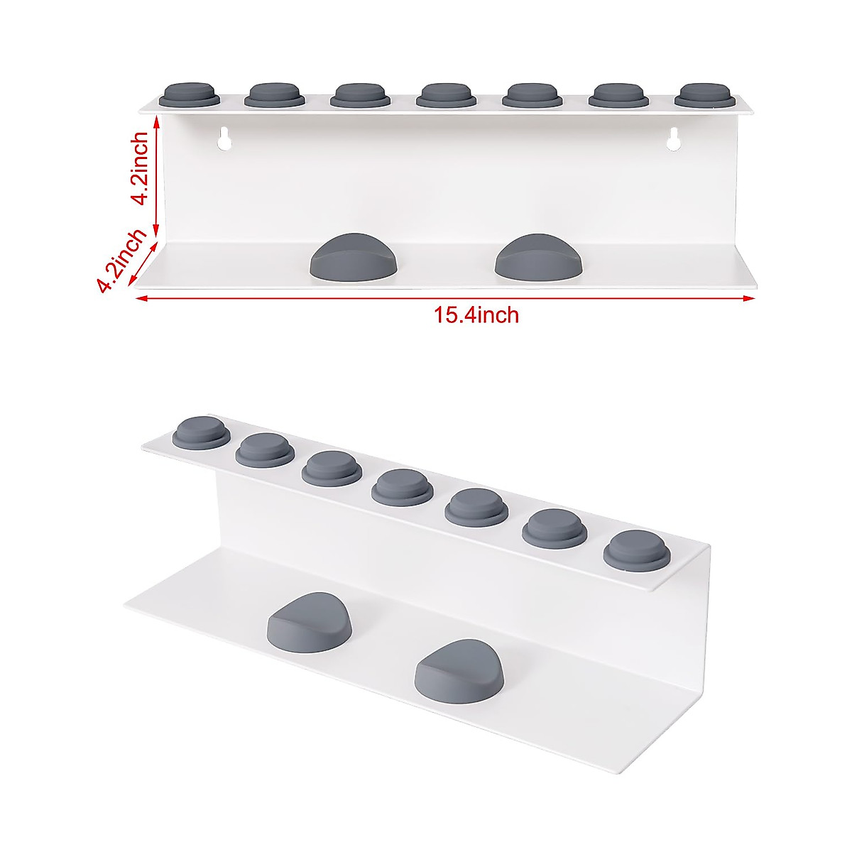 chorten nyima Storage Holder for Dyson Airwrap, 8-Holes Countertop Dyson Airwrap Organizer Wall Mount for Dyson Airwrap Attachments White, Dyson Airwrap Holder