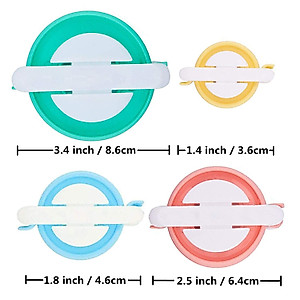 Pom Pom Maker, 4 Sizes Pompom Maker Tool Set for Fluff Ball Weave DIY Wool Yarn Knitting Craft Project for Kids and Adult - RRigo