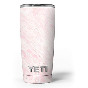 Design Skinz Pink Slate Marble Surface V43 - Skin Decal Vinyl Wrap Kit Compatible with The Yeti Rambler Cooler Tumbler Cups