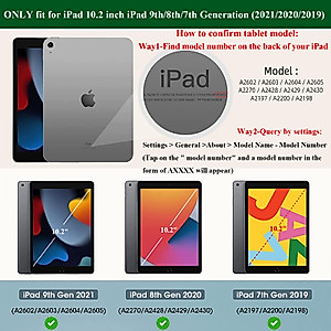 iPad 9th Generation Case for Kids, iPad 9th/8th/7th Generation Case 10.2 inch (2021/2020/2019),UUcovers Shockproof Handle Stand Lightweight Kids Boys Case for iPad 10.2 Inch 9th/8th/7th Gen, Orange