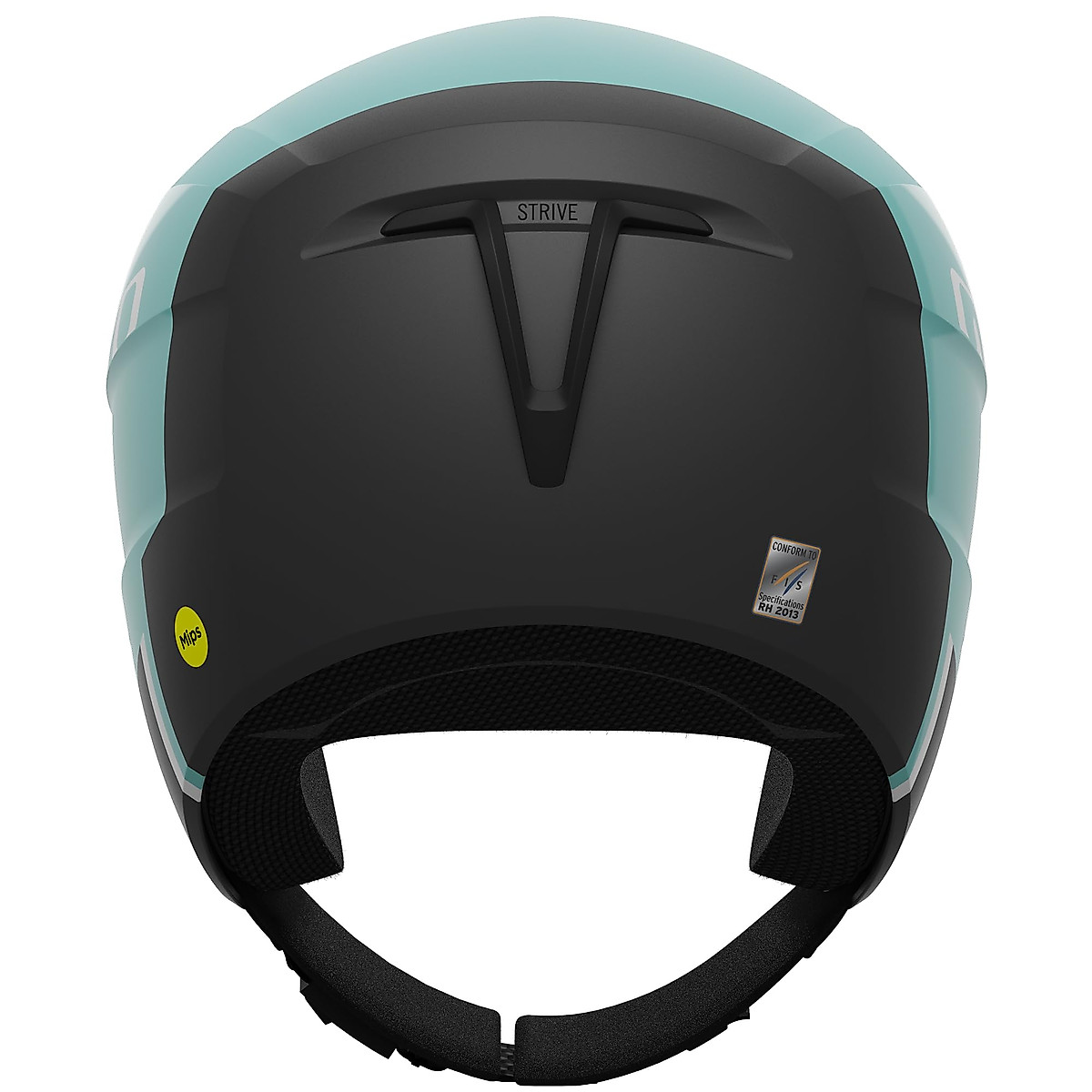 Giro Strive MIPS Race Ski Helmet for Men, Women & Youth - Matte Charcoal/Cool Breeze - L (57-59 cm)