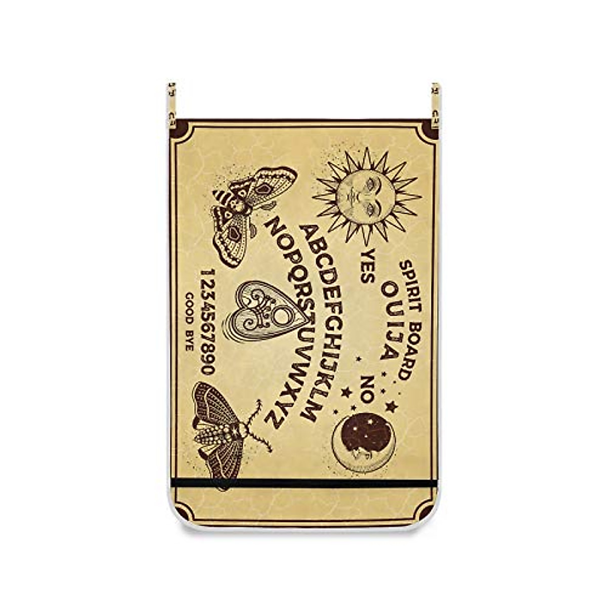 Oyihfvs Ouija Board 2PCs Hanging Laundry Hamper Bag Dirty Clothes Bag Over The Door Cloth Basket with Hooks Storage Space Saving Wall College Closet for Bathroom Bedroom