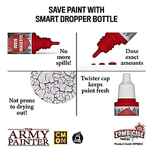 The Army Painter Zombicide 2nd Edition Core Paint Set, 20 Acrylic Paints, 1 Survivor and 1 Starter Brush for Cool Mini or Not Zombicide 2nd Edition Boardgame, Wargames Miniature Model Painting