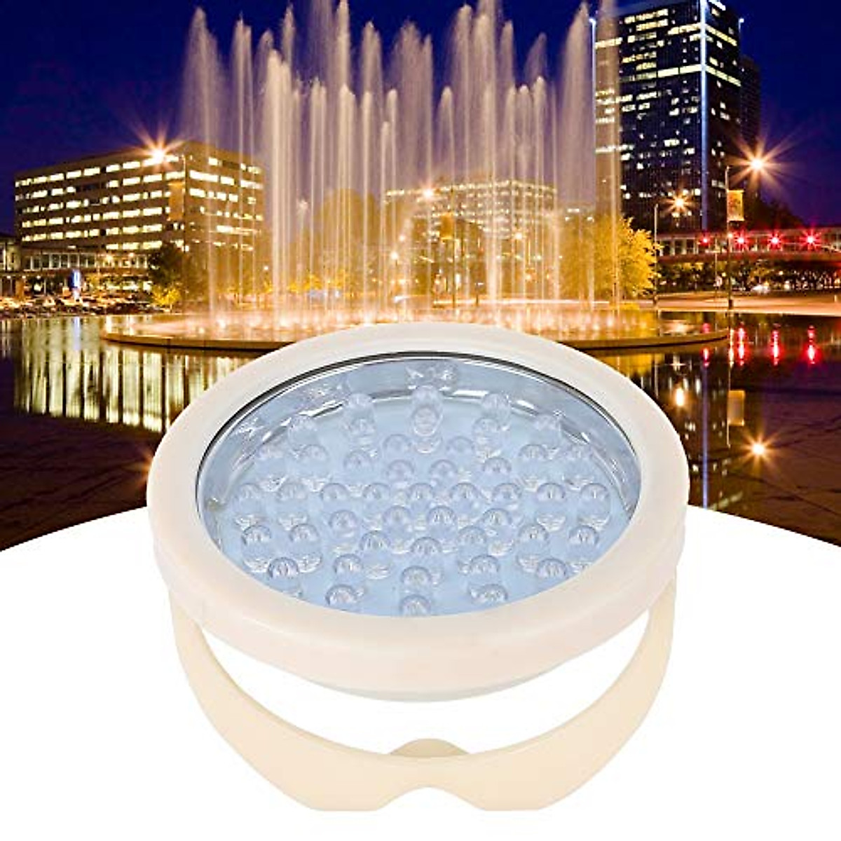 RvSky Garden Supplies 160mm 46LED 24V LED Underwater Light Lamp Lighting Accessory for Courtyard Fountain Decoration