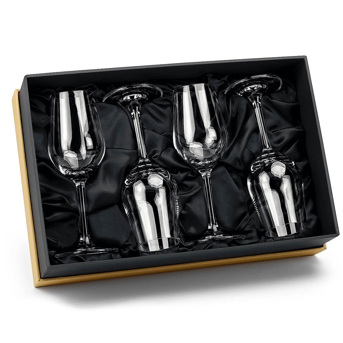 Tequila Tasting and Sipping Glasses | Tequila Glassware Collection | Set of 4 | 5.5 oz Crystal Snifter Copitas for Drinking Blanco, Reposado, Anejo Tequilas | Liquor and Spirits Sippers