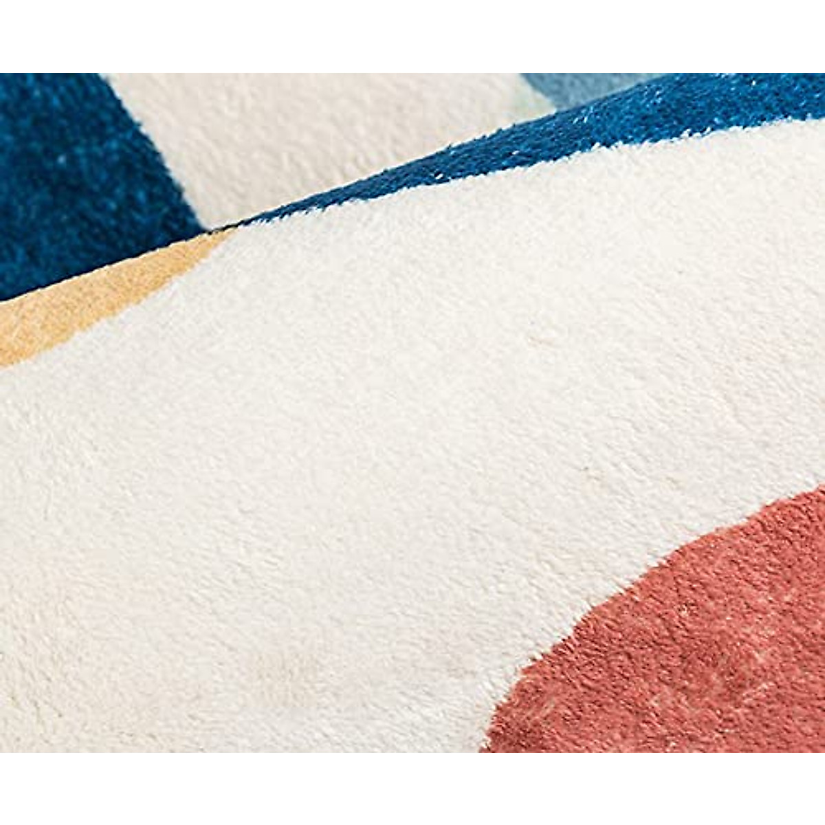 Black White Wavy Line Round Area Rug for Livingroom 3ft Statement Fluffy Pattern Bedroom Playroom Dining Room Carpet Machine Washable Bathmat Laundry Mat Indoor Throw Rugs