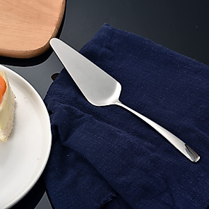 IMEEA Pie Cake Server SUS304 Stainless Steel Pizza Pastry Servers 9.6-Inch