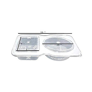 Disposable Two-Compartment Salad Dressing and Condiment Containers with Lid, (pack of 25,3oz), Perfect for to-go Sauce, Sampling, Travel Snack