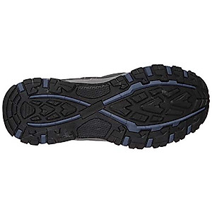 Skechers Men's Selmen-Enago Trail Oxford Hiking Shoe, Grey, 9.5 Extra Wide US