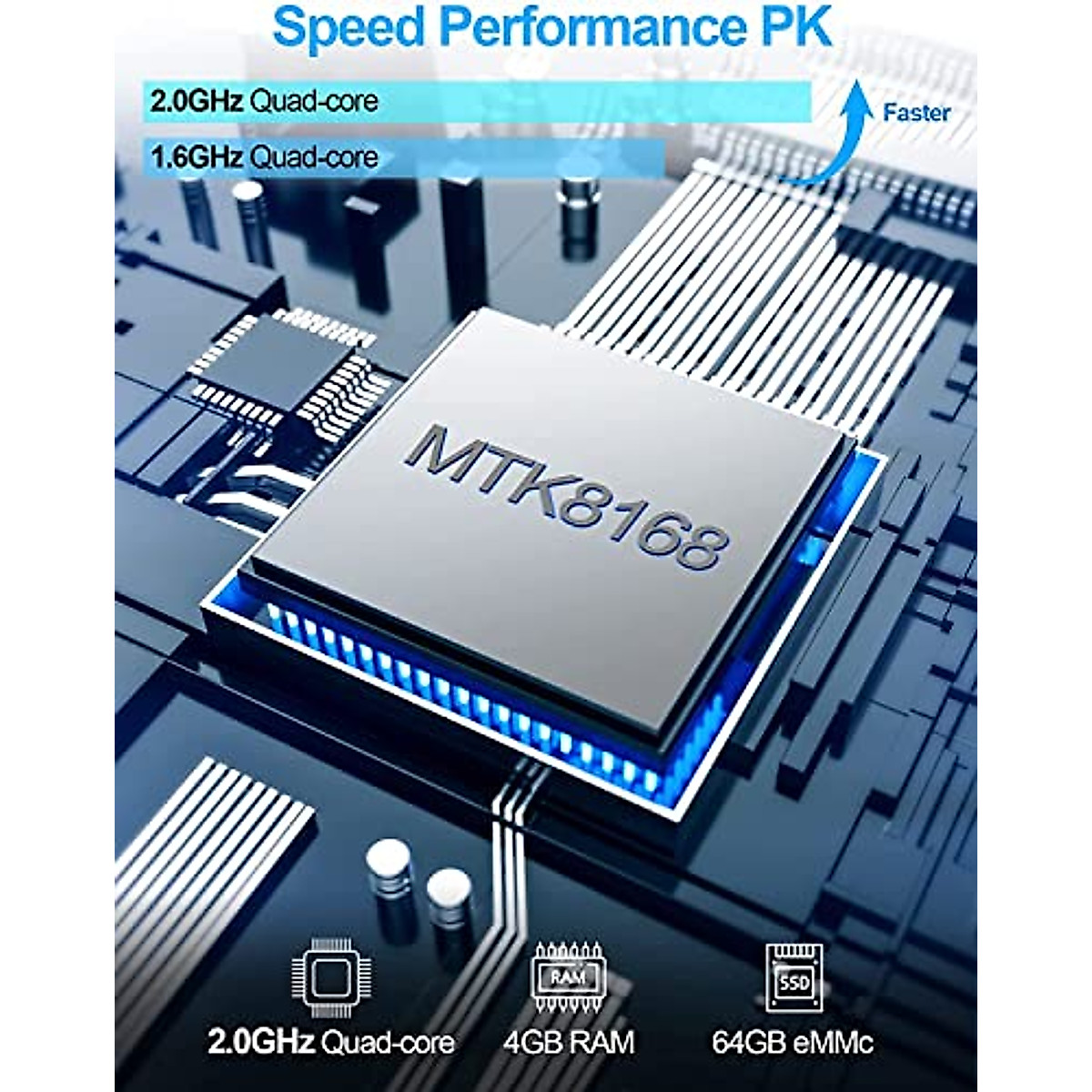 AWOW 10.1 Inch Android 11 Tablet, 64GB ROM Tablets with 6000mAh, FHD 1920 * 1200 IPS Touchscreen, 13MP Camera, Bluetooth 5.0, GPS, Type-C Charge