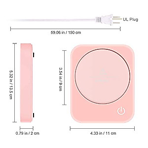 VOBAGA Coffee Mug Warmer, Electric Coffee Warmer for Desk with Auto Shut Off, 3 Temperature Setting Smart Cup Warmer for Heating Coffee, Beverage, Milk, Tea and Hot Chocolate (No Cup)