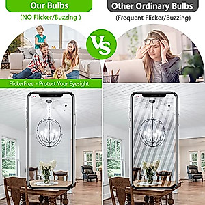 MAXvolador E12 LED Candelabra Light Bulbs 40W Equivalent, Daylight White 5000K 4W Chandelier Light Bulbs, Type B Bulb B11 Candle Bulbs Base Bulb 400 Lumens, Non-Dimmable, Pack of 6