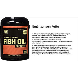 Optimum Nutrition Fish Oil Softgels, 100 Softgel