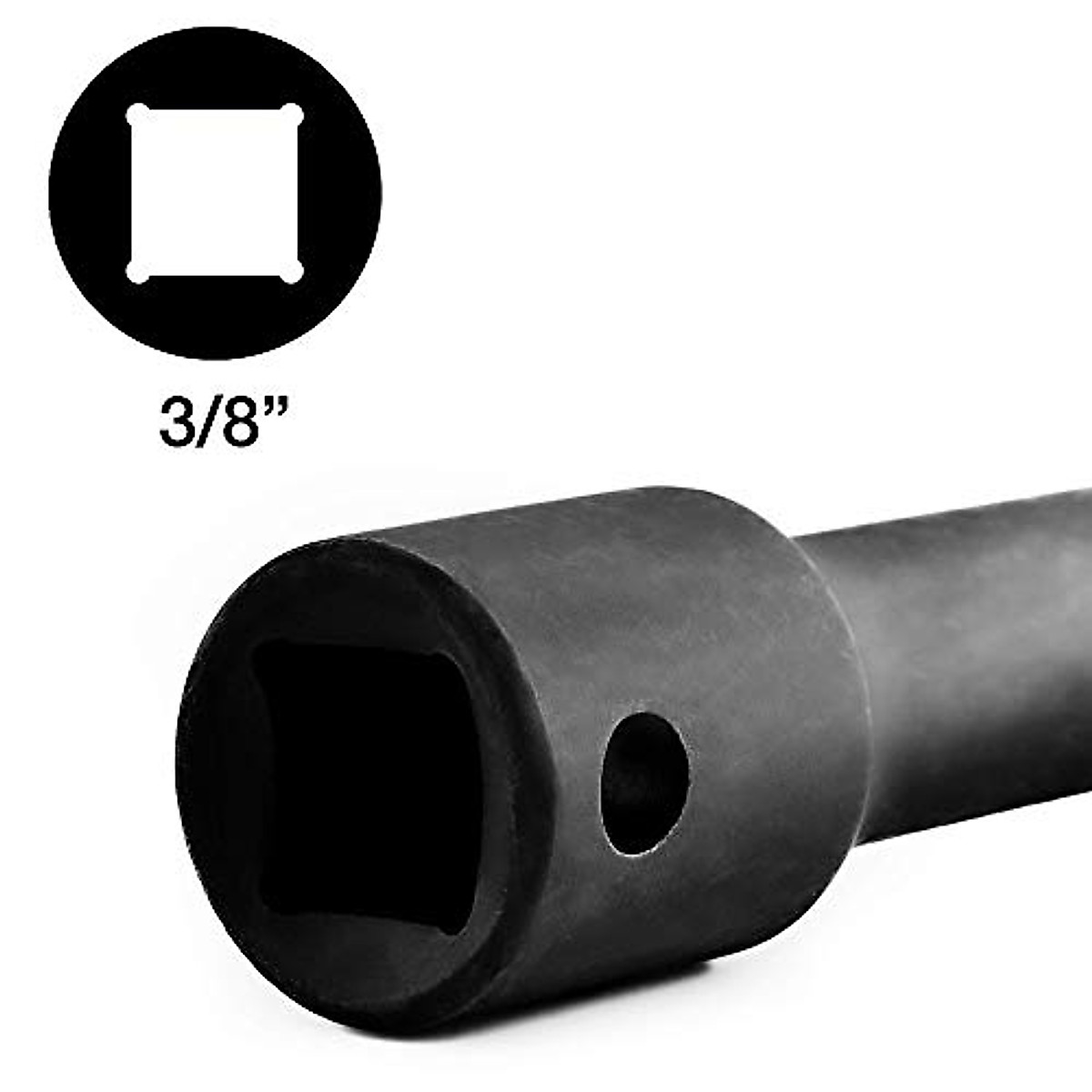 NEIKO 00234A 3/8-Inch-Drive Impact Extension-Bar Set, Made with CrV Steel, 3-Inch, 5-Inch, and 10-Inch Sizes, 3-Piece Set