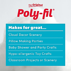 Fairfield Poly Fil Premium Fiber Fill, 32-Ounce