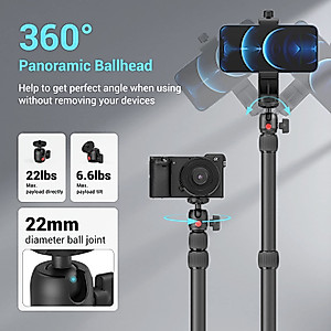 SmallRig Camera Desk Mount Table Stand 15"-35" with 1/4" Ball Head, Adjustable Light Stand, Tabletop C Clamp for DSLR Camera, Ring Light, Live Streaming, Photo Video Shooting - 3488