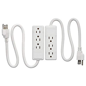 IKEA 000.864.28 Koppla 3 Outlet Power Strip, Grounded, White