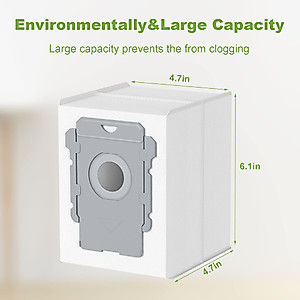 MERUYOO 12-Pack Vacuum Bags Compatible with iRobot Bags- Replacement Bags for iRobot Vacuum Bags i, s, j Series - MERUYOO Vacuum Bags for i robot Roomba bag i3+, i1+, i4+, i6+, i7+, j7+, i8+ and s9+ B