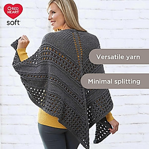 Red Heart Soft Yarn, Black (E728.4614)