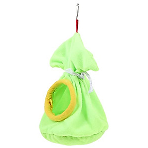 Warm Bird Hammock 2pcs Winter Warm Bird Bird Cage Bird Nesting Bag Bird Hut Bag Nest Parrot Cage Plush Finch Cage