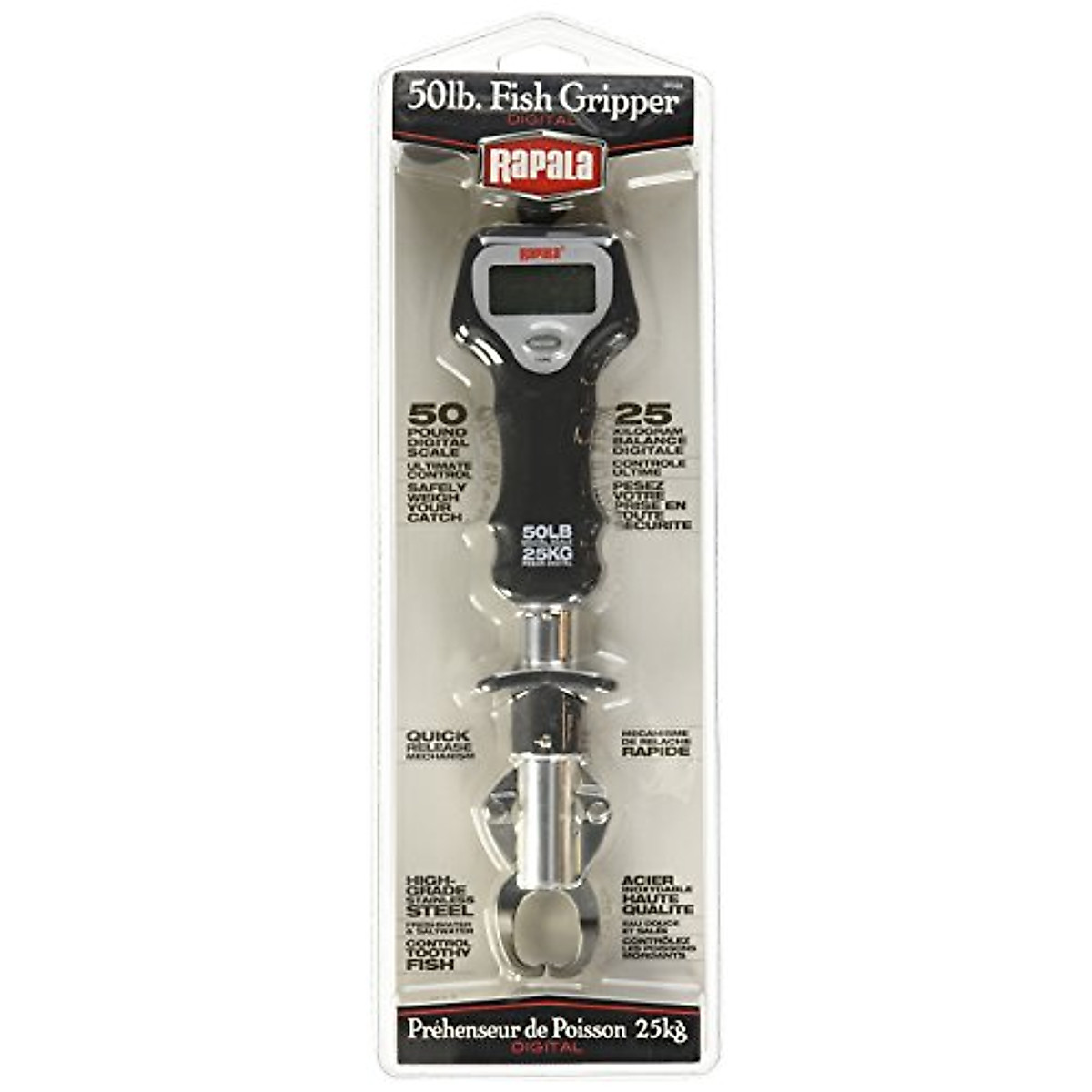 Rapala 227863 Digital Fish Gripper, Black/Silver