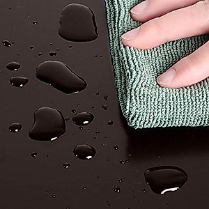 Yaheetech Bathroom Floor Cabinet, Modern Storage Freestanding Organizer Cabinet with Adjustable Shelves & Double Doors, 3-Tier Home Living Room Furniture, Espresso